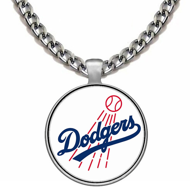 Large Los Angeles LA Dodgers Chain Necklace Jewelry Gift Free Shipping